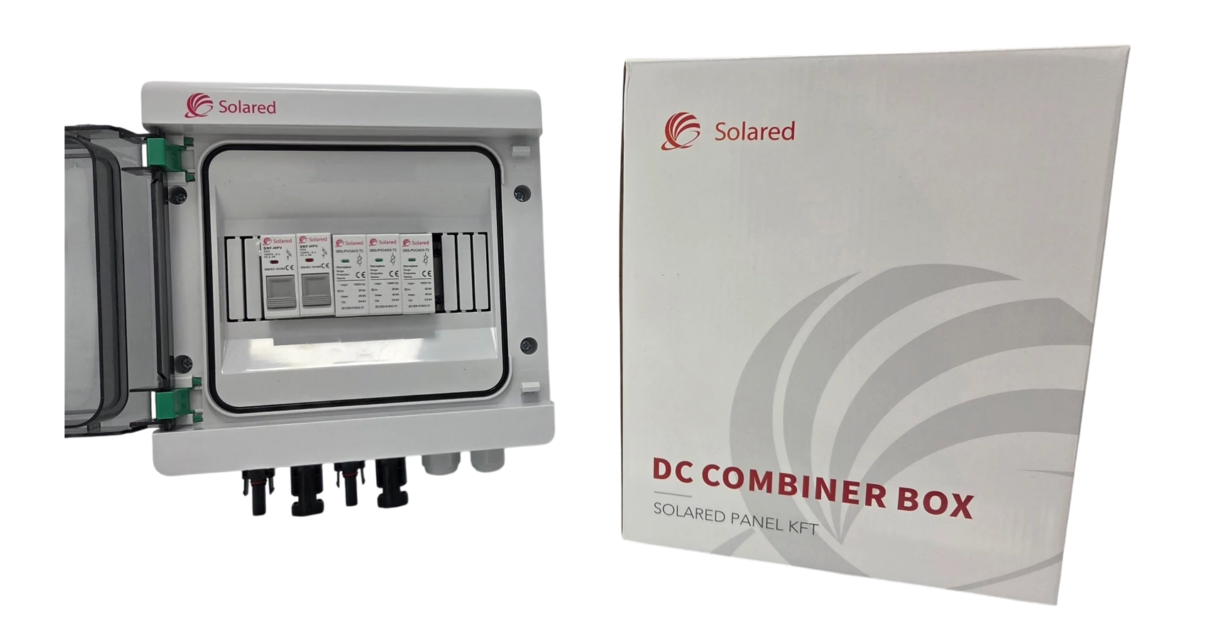 Solared - DC előreszerelt doboz 1 sztring 1000V T2 25A kültéri IP65 ...